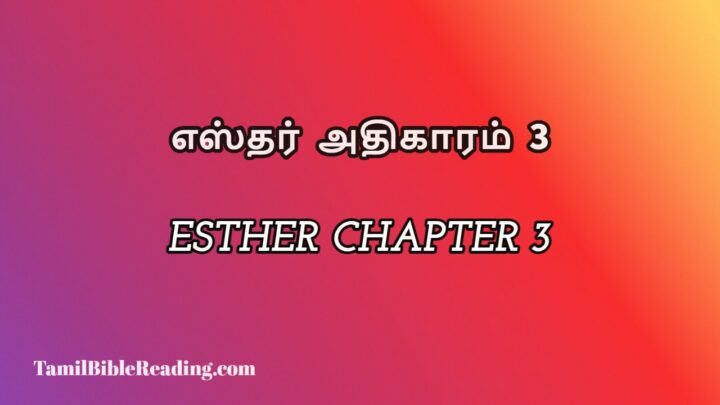 எஸ்தர் 3 - Esther Chapter 3 - Online Bible Reading