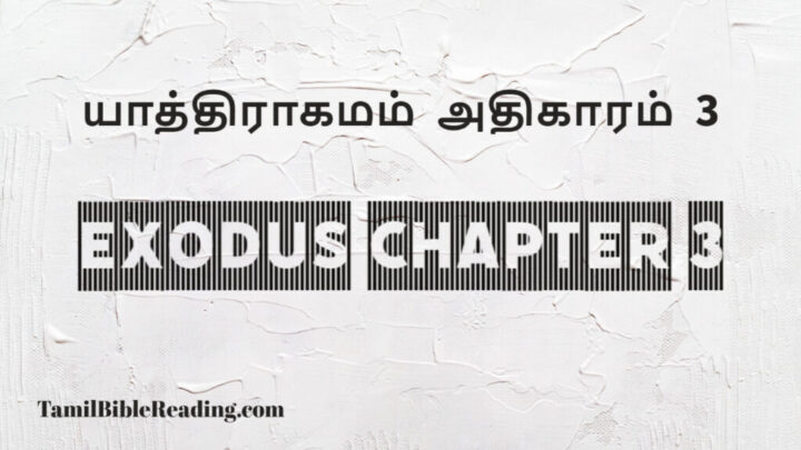 யாத்திராகமம் 3 - Exodus Chapter 3 - Online Bible Reading