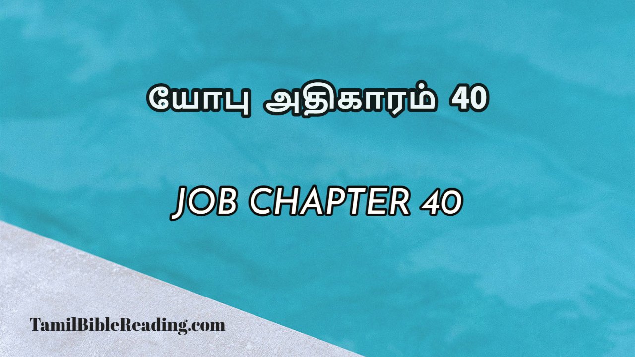 40 Job Chapter 40 Online Bible Reading 40 Job Chapter 40 Online Bible Reading