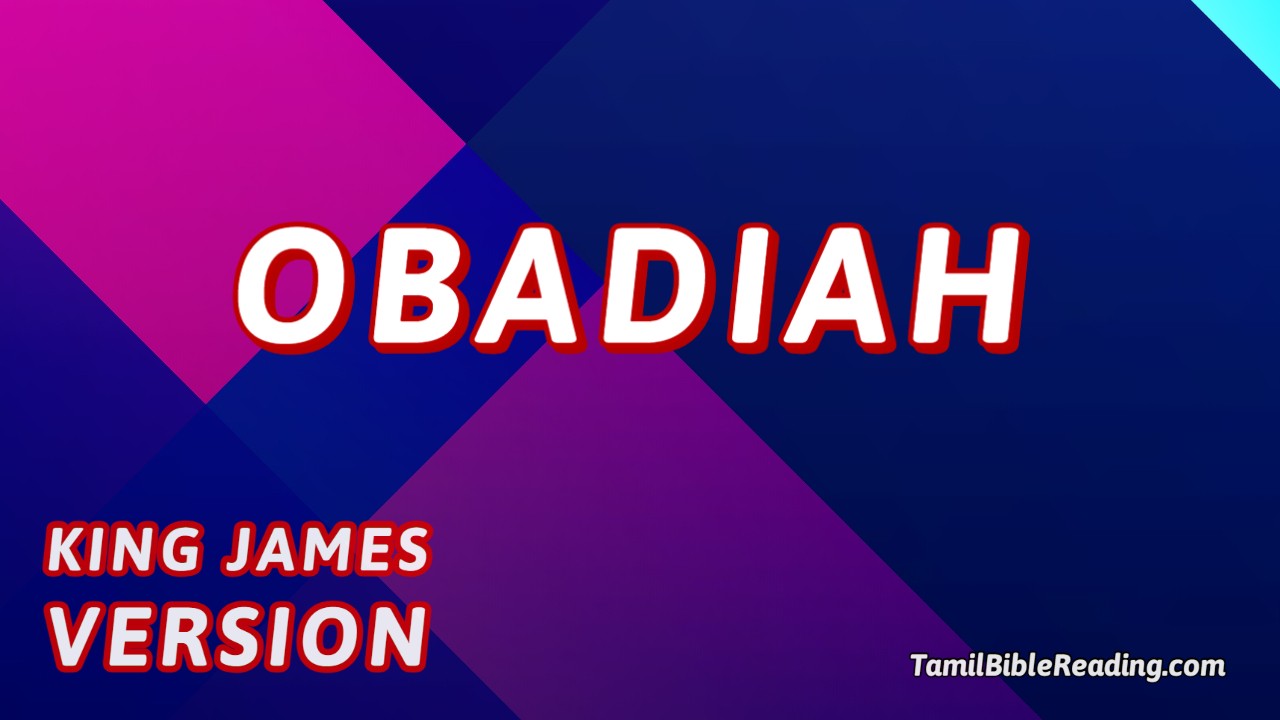 Obadiah - KJV Bible - 31 - Online Bible Reading